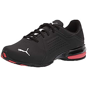 PUMA Men's VIZ RUNNER WIDE Sneaker, Puma Black-Puma White, 9.5