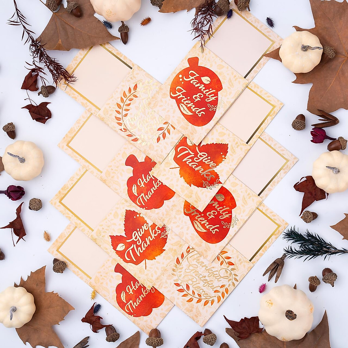 JOYIN 36 Thanksgiving Turkey Cutlery Decorative Gold Foil Utensil Holders for Autumn Fall Harvest Party Favor Supply Dinner Table Decor.