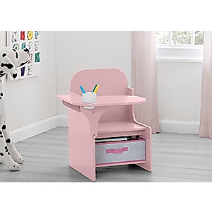 Delta Children MySize Chair Desk with Storage Bin - Greenguard Gold Certified, Dusty Rose
