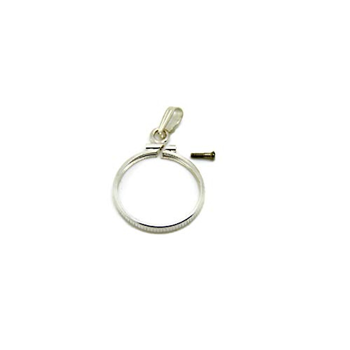 DIY Coin Jewelry: Sterling Silver Bezel for Susan B. Anthony Dollar – Easy to Use Pendant/Charm/Necklace Setting by Bedrock Jewelry