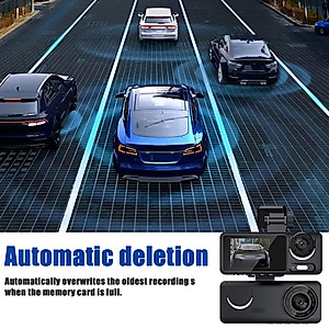 3 Cameras Dash Cam Multi-Language Clear Car Rearview Mirror Car Video Recording Camcorder Wide Angle Car Camera Recorder Auto ty Driving Recorder