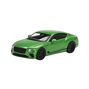 2022 Bentley Continental GT Speed Apple Green Met. Limited Edition to 1200 Pieces Worldwide 1/64 Diecast Model Car by True Scale Miniatures MGT00473