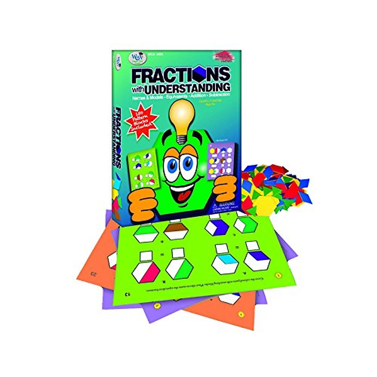 Learning Advantage 4505 Fractions with Understanding Game, Grade: 3 to 7, 12.5" Height, 1.5" Width, 9" Length