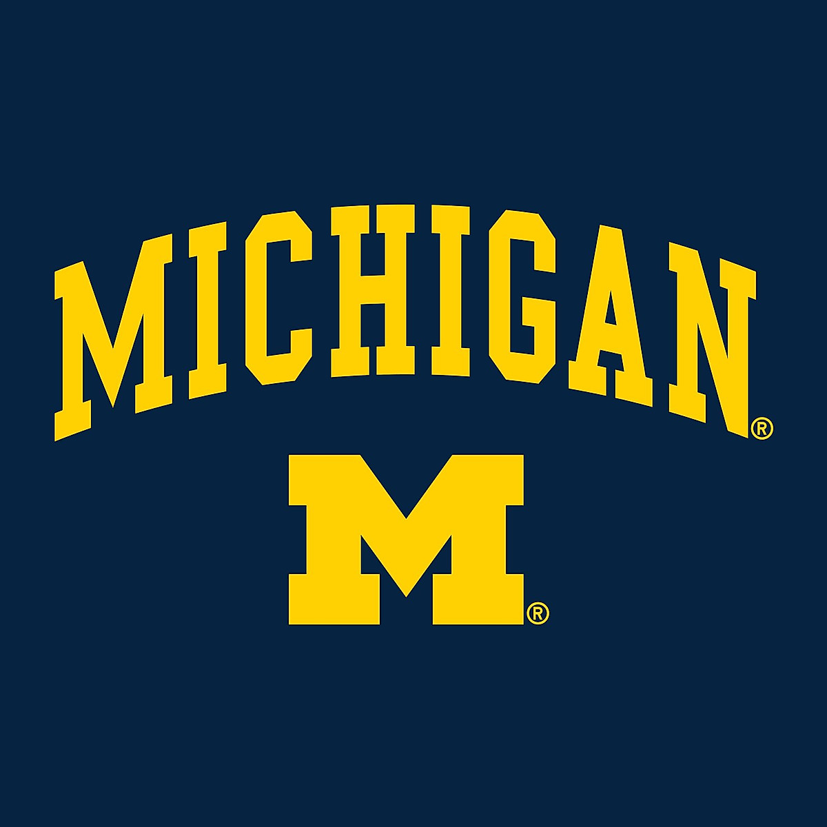 UGP Campus Apparel YC03 - Michigan Wolverines Arch Logo Creeper Infant Creeper Bodysuit - 6 Month - Navy