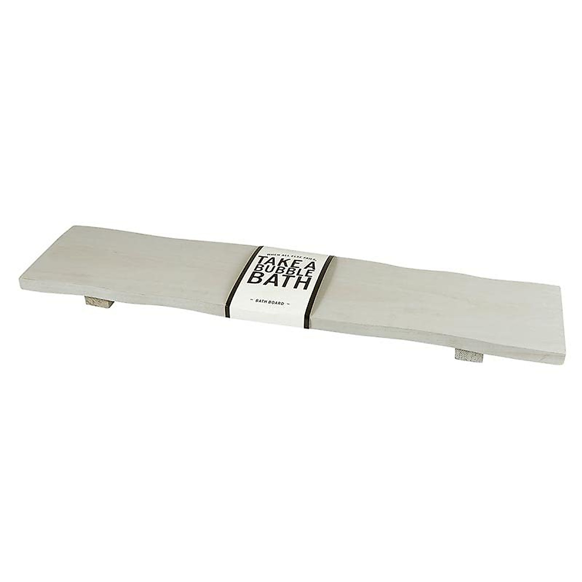 Bella Sleep + Spa Bathtub Tray Paulownia Wood Bath Board, 32-Inches, Grey