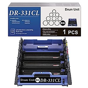 JUL 1-Pack Black DR-331CL DR331CL Drum Unit Compatible Replacement for Brother HL-L9200CDW/CDWT L8250CDN L8350CDW/CDWT MFC-L8600CDW L8850CDW L9550CDW Printer