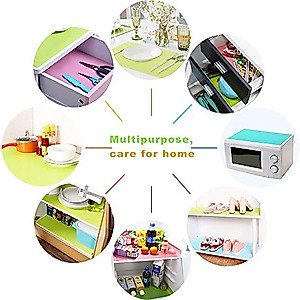 8 PCS Refrigerator Liners,HAUSPROFI EVA Refrigerator Mats for Shelves,Washable Can Be Cut Fridge Shelf Liner,Waterproof Fridge Pads Mat Drawer Table Placemats