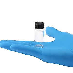 Clear Glass Vials with Screwcap Empty Vials Bottles Liquid Sampling Sample Glass Bottles for Travel (50 pcs 10 ml)