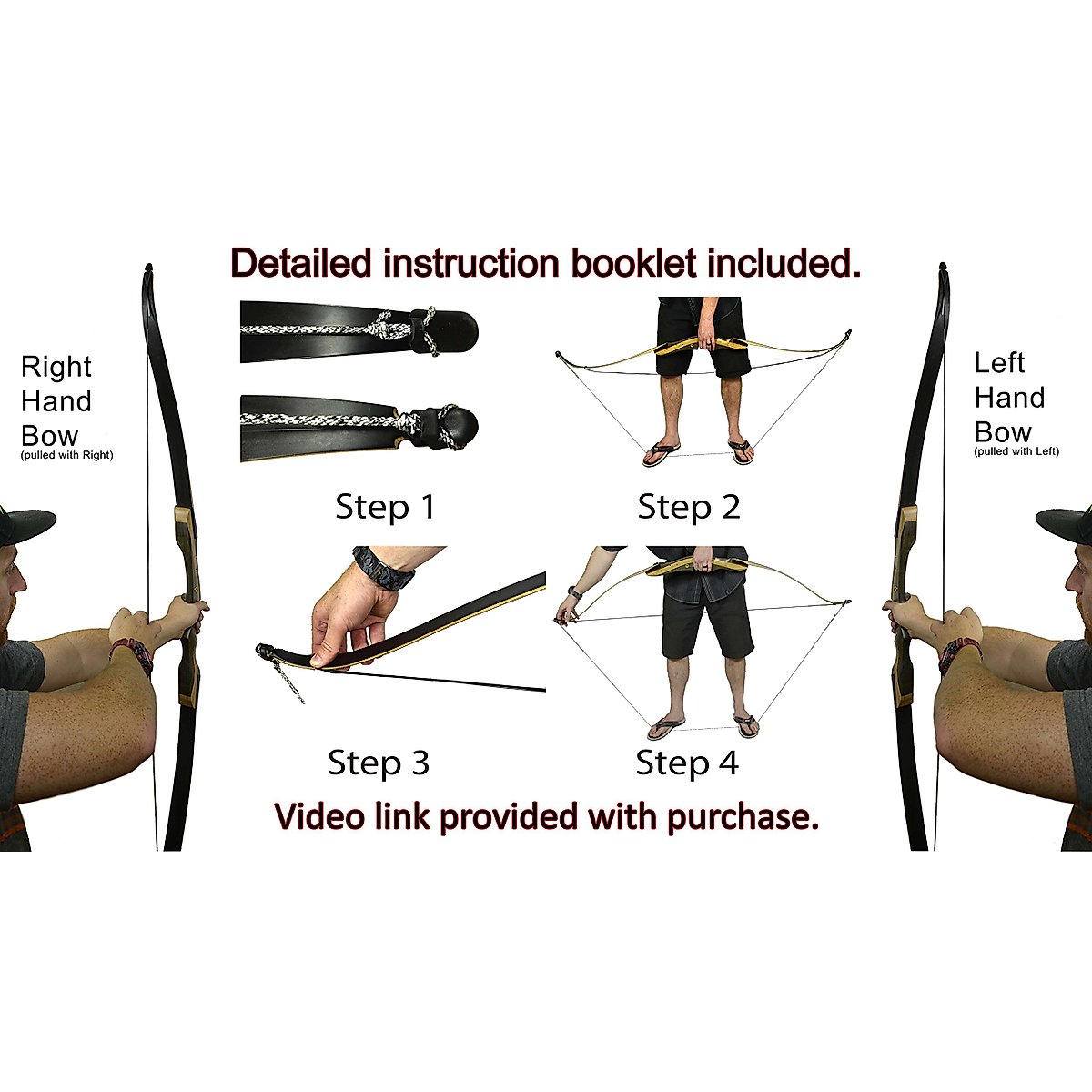 54” Little Tiger Takedown Recurve Bow – Compact Fast Accurate 54" Target & Frist Bow – Right & Left Hand – Draw Weights in 16-24 lbs – Beginner to Intermediate - USA Company – 16L