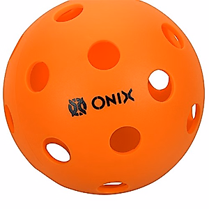 Onix Pure 3 Indoor Pickleball Balls - (1-Pack 3 balls, Orange)
