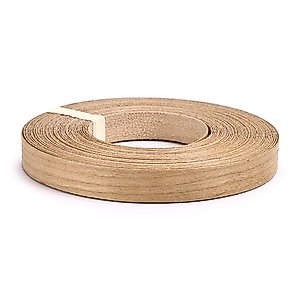 Skelang Cherry 3/4" x 50' Roll Wood Veneer Edge Banding Preglued Iron-On with Hot Melt Adhesive Edgebanding Flexible Wood Tape