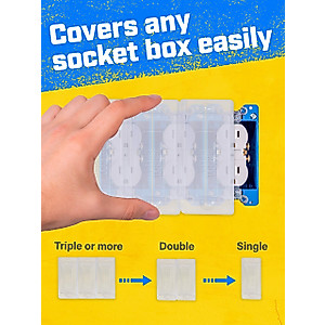 Socket Blocker – The Smarter Outlet Cover for Drywall & Painting – Better Than Tape for Remodeling & DIY Projects - 30 Pack