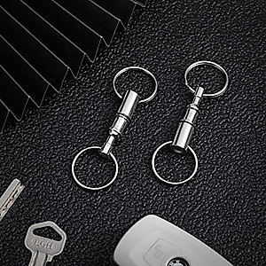 eBoot Detachable Pull Apart Key Rings Keychains (2 Pack)