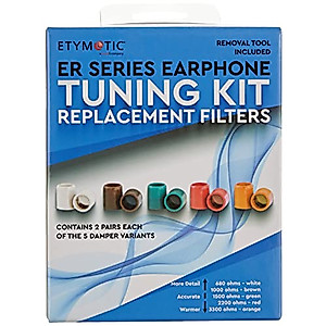 Etymotic Research Tuning Kit for ER Series Earphone with 5 Different Filters (ER-DAMPER5PACK)