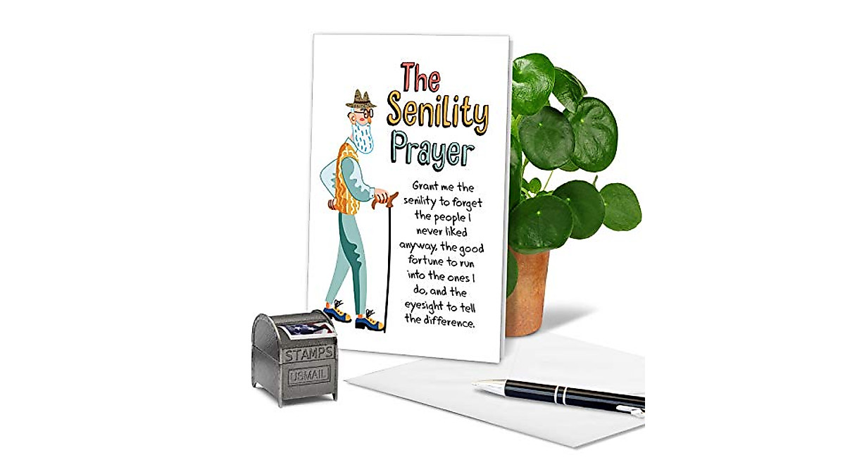 Funny Birthday Notecard for Men - Hilarious Elder Humor Card