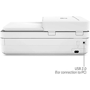HP Envy 6458e All-in-One Wireless Color Inkjet Printer, Print Copy Scan - 10 ppm, 4800 x 1200 dpi, Auto 2-Sided Printing, 35-Sheet ADF, Dual-Band WiFi, Instant Ink Ready, White (Renewed)