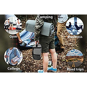 TERRA HOME College Dorm Room Essentials for Girls - Shower Caddy Dorm - Portable, Durable, Roomy, Foldable Water Resistant Shower Bag in Light Pink with Metal Hook for Hanging (Blush Pink)