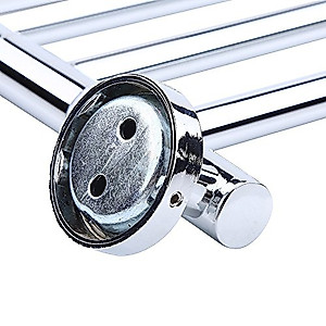 AIYoo Swivel Towel Bar 15 inch Wall-Mounted SUS 304 Stainless Steel 4-Arm Bathroom Swing Hanger Towel Rack Holder Storage Organizer Space Saving, Brushed Chrome