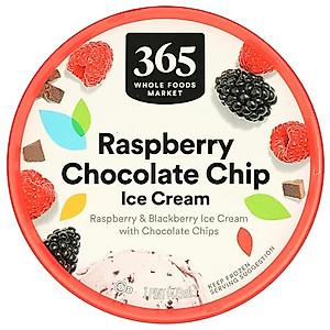 365 by Whole Foods Market, Ice Cream Raspberry Chocolate Chip, 16 Ounce