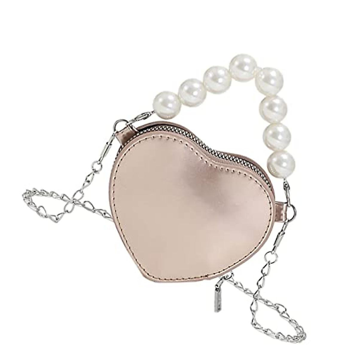 TENDYCOCO 5pcs Fashion Clutch With Wrist Handle Day Mini Strap Bag Gifts Shaped Chain Crossbody Cross Shoulder Small Tote Gift Body for Purse Heart-shaped Women Pearl Evening Girl Handbag