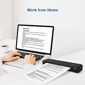 POLONO Thermal Transfer Ribbon, Thermal Ribbon Support MT800 (216mm) Portable Thermal Printer, Exclusive Thermal Ribbon Compatible for HPRT MT800 Wireless Bluetooth Portable Printer for Home/Office