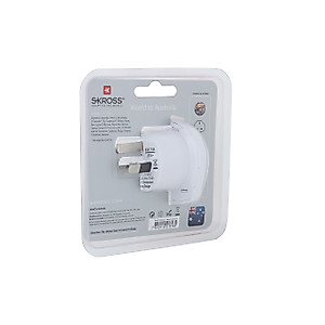 Skross World to Australia/China Country Travel Adaptor, White