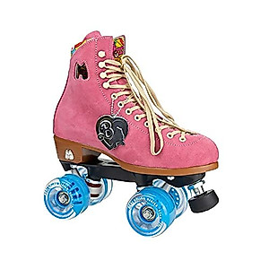 Moxi Skates - Malibu Barbie Limited Edition - Fun and Fashionable Womens Quad Roller Skate | Strawberry Pink | Size 7
