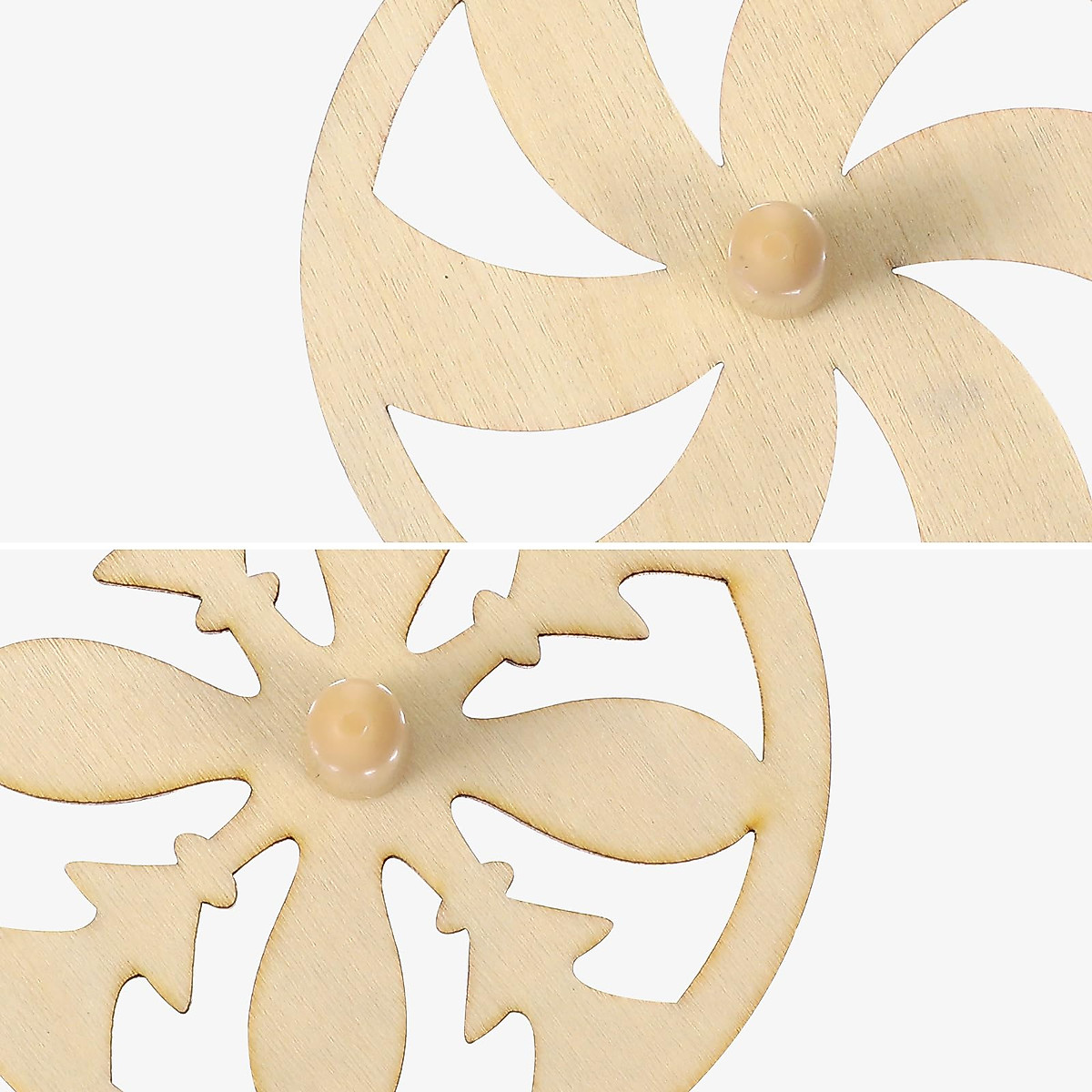 NUOBESTY 20pcs Spinning Top Wooden Gyroscope Blank Gyroscope Hollow Gyro Wood Gyro Tops for Kids DIY Gyroscope Kids Painting Toy Unfinished Tops Wood Tops Kids Gyroscope Kids Tops DIY Tops