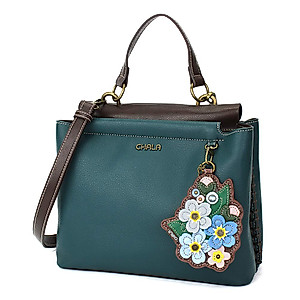 CHALA Charming Satchel with Adjustable Strap - Forget Me Not - Turquoise