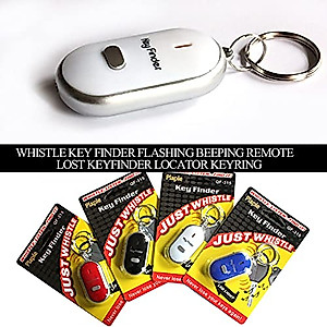 Whistle Key Finder, Voice Control Anti-Lost Device, LED Light Torch Remote Flashing Beeping Locator Remote Sonic Keychain for The Elderly Key Anti Lost Alarm Tracker