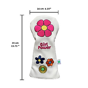 Foretra - Limited Edition Girl Power Design - Driver Head Cover - Tour Quality Golf Club Cover - Style and Customize Your Golf Bag