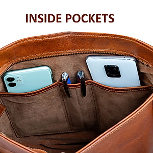 Genuine Leather Shoulder Crossbody Bags for Women Trendy, Adjustable Strap Large Crossbody Saddle Bag, Travel Handbag, Women's Leather Purses and Handbags, Brown Cross body Purse Phone Wallet