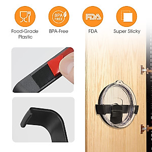 AIEVE Tumbler Lid Organizer, Cup Lid Organizer for Kitchen Cabinet, Coffee Cup Organizer Storage(Lid not included)(4 Pack)