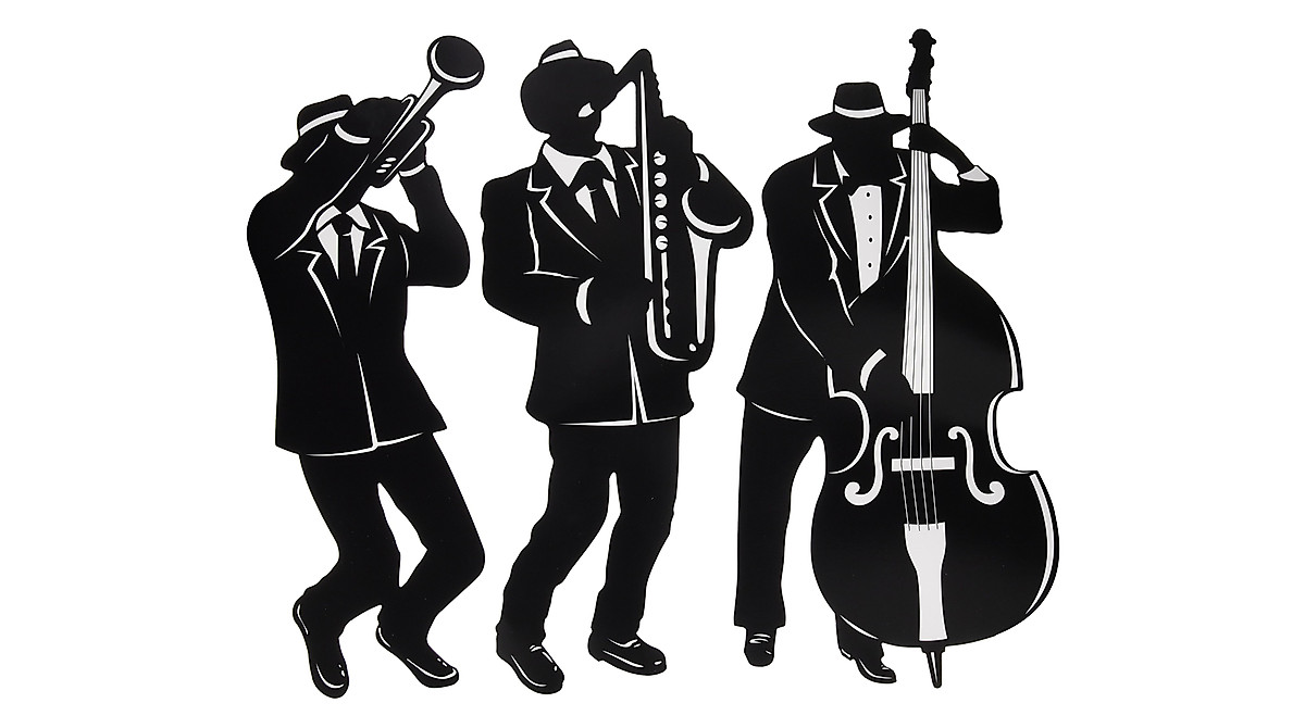 Jazz Trio Silhouettes for Jazz & Music Decorations | Walker Edison