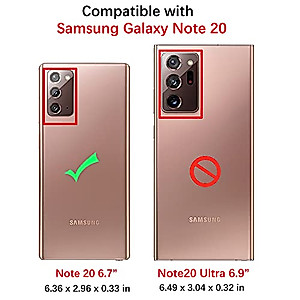 [Road Left] Crystal Clear Case for Galaxy Note 20 6.7 inch,Air-Bag Shockproof Protective Phone Case,Ultra Slim Flexible Soft TPU Cover for Samsung Galaxy Note 20 6.7"