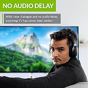 Avantree Aria Me S - Bluetooth Headphones with Left/Right Ear Tunable Audio Listening Profile, Ideal for Seniors & Hard of Hearing with Low Latency & aptX HD