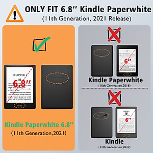 VORI Case for Kindle Paperwhite (11th Generation-2021) and Kindle Paperwhite Signature Edition, Soft TPU Lightweight Protective Smart Shell Cover with Auto Sleep/Wake, Galaxy