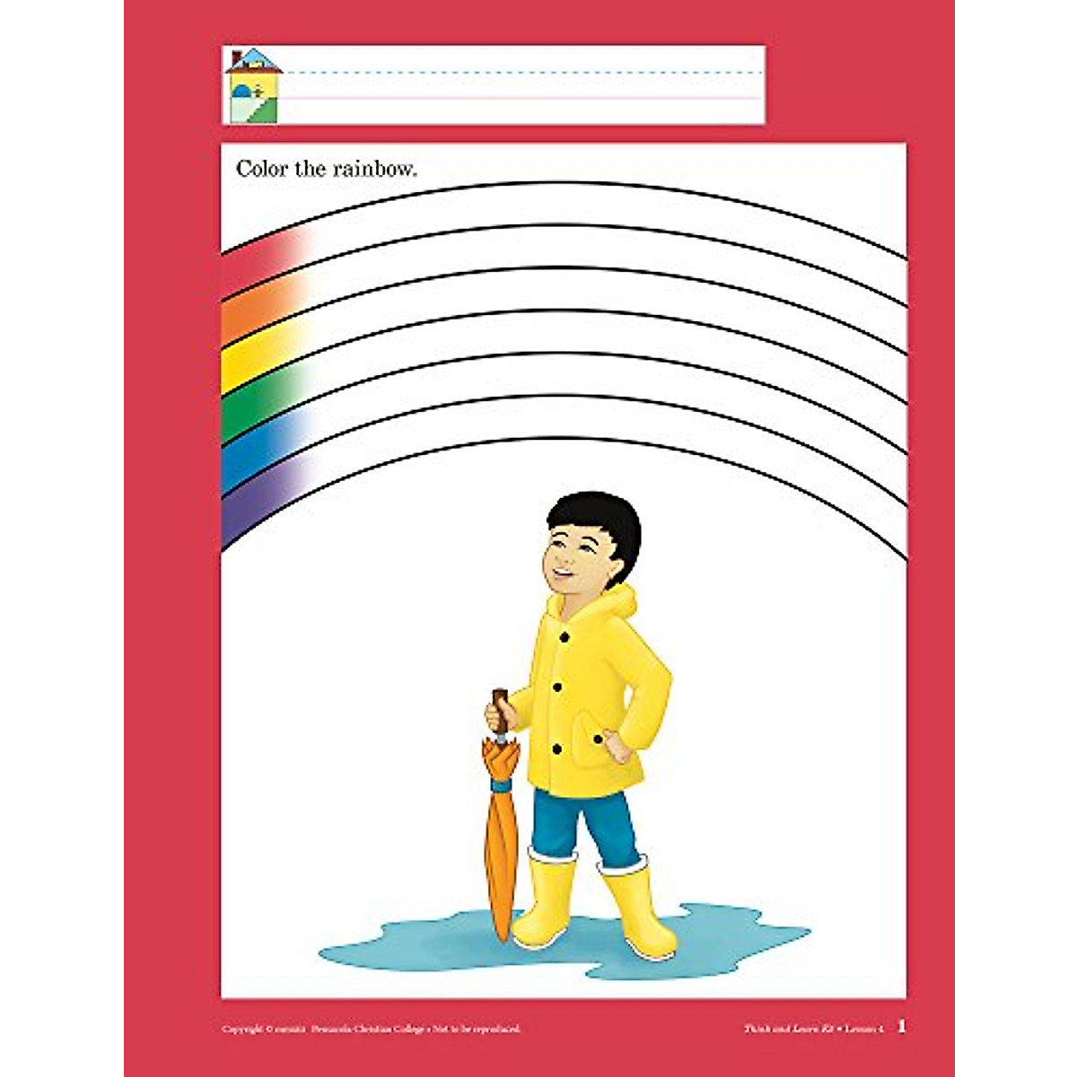 Think and Learn K5 - Abeka 5 Year Old Kindergarten Phonics Reading Development and Comprehension Student Activity Book