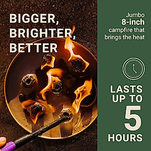 Radiate XL 8" Portable Campfire As Seen On Shark Tank - Up to 5 Hours of Burn Time - Reusable Travel Fire Pit for Camping and Beach - Great Alternative to a Real Fire - Made in USA (Eucalyptus Scent)