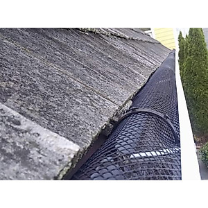 Rocky Mountain Goods 6” Gutter Guard Mesh - 20 Foot Leaf Guard Protects from Branches, Leaves, Debris - Easy Cut with Scissors to Custom Lengths - Easy Install - Does Not Rust