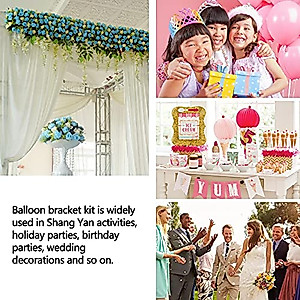 6 Sets Balloon Stand Kit, Table Balloon Stand Holder, Reusable Centerpiece with Base for Birthday Decorations, Party, Wedding and Graduation Decorations