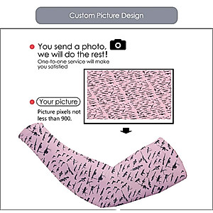 Custom Personalized Compression Arm Sleeves for Men Women/Students for Elbow Brace, Baseball, Basketball, Football, Cycling Sports (1 Pair, Adult Small/Med (10-13”))