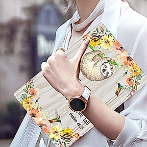 iPad Mini 6 Case, iPad Mini 2021 6th Generation Case Auto Sleep/Wake Multi-Angle Stand for iPad Mini 6th Gen 8.3 Inch , White Flowers