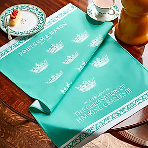 Charles III Coronation limited Edtion tea towel Fortnum & Mason