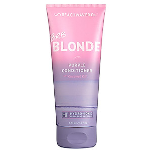 Beachwaver BRB Blonde Purple Shampoo | 6 Fl Oz - Award-Winning Anti-Brass Shampoo with Bond Multipliers - Nourishing & Moisturizing Formula with Tahitian Monoi Flower & Shea Butter