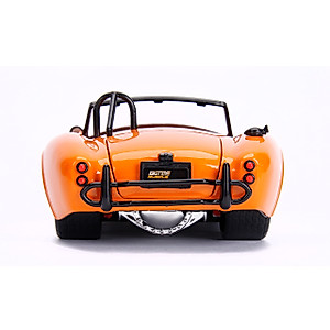 Jada 1965 Shelby Cobra 427 S/C Orange with Black Stripes Bigtime Muscle 1/24 Die-cast Model Car 30531, Yellow