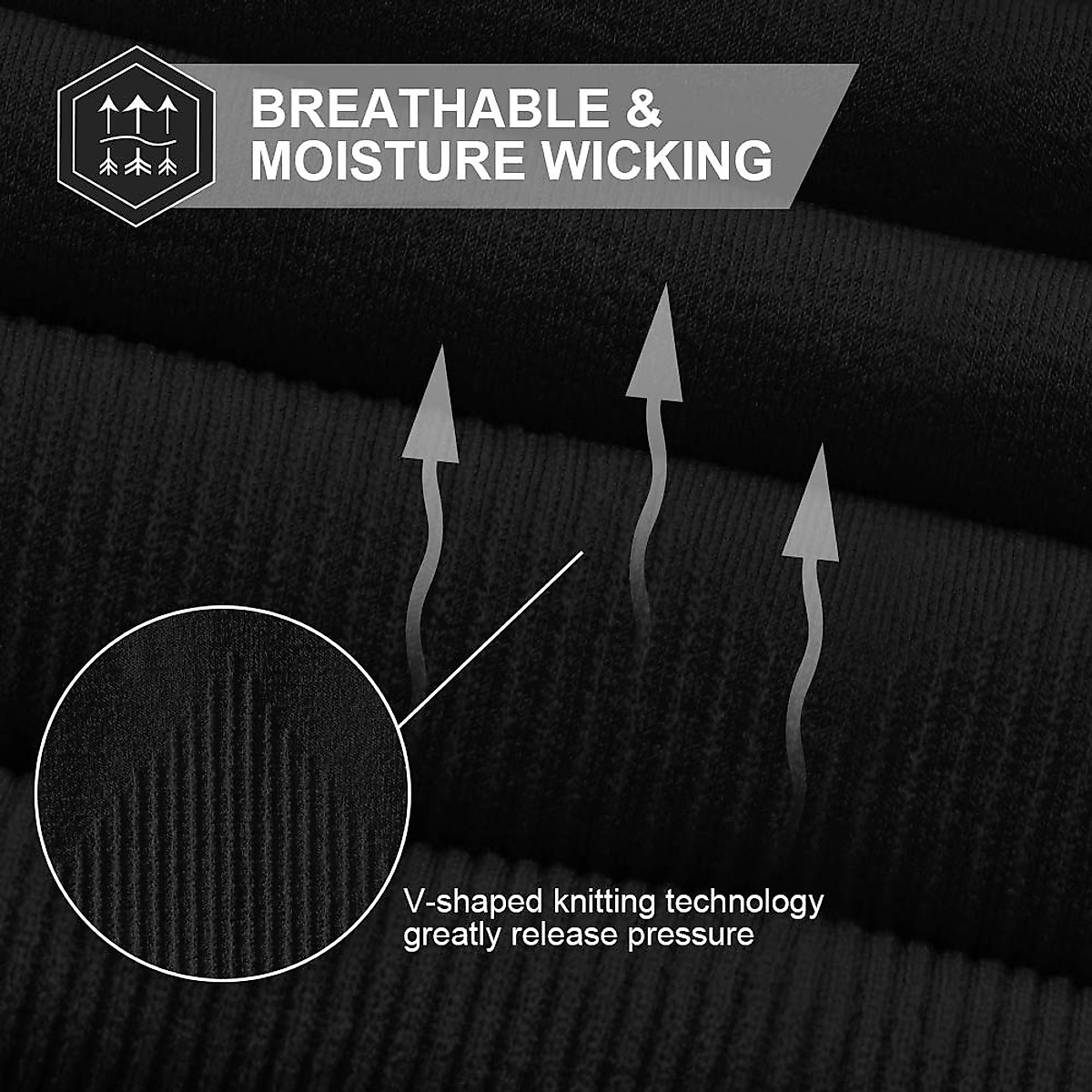 Vorshape 2 & 4 Pairs Sun Protection Arm Sleeves With Thumb Holes for Men & Women, Black