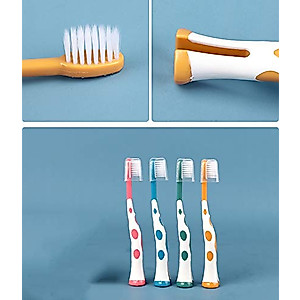 ESFOTO Toddler Toothbrush Age 2-4 Kids Toothbrushes Set Extra Soft Manual Childrens Toothbrush for Kids Boys Girls Child 2-5 Years 4 Pack