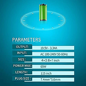Power Adapter 65W 45W Laptop Charger Fit for Dell Latitude 5490 5290 7240 6430 7490 7404 5490 7490 5580 3590 5500 5450 5530 5590 7204