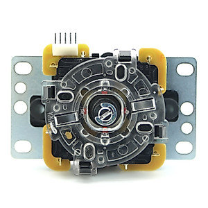 Sanwa JLF-TP-8YT Gray Ball Top Handle Arcade Joystick 4 & 8 Way Adjustable, Hori Fight Stick Repair Part (Mad Catz SF4 Tournament Joystick Compatible)